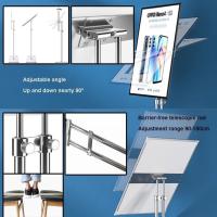 China Floor Standing LED Light Box with Adjustable Poster Stand Multi-Angle Adjustment and Dual Power Supply for sale