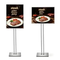 China Floor Standing LED Light Box with Adjustable Poster Stand Multi-Angle Adjustment and Dual Power Supply for sale