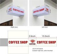 China Custom Outdoor Weather-Resistant LED Light Box Sign with Energy-Efficient Lighting for Business Advertising for sale