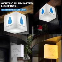 China Custom Outdoor Weather-Resistant LED Light Box Sign with Energy-Efficient Lighting for Business Advertising for sale