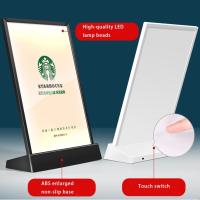 China A4 LED Sign Holder with ABS Frame, Type-C Interface, and Heat Insulation for Restaurants and Stores for sale