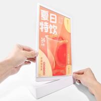 China A4 LED Sign Holder with ABS Frame, Type-C Interface, and Heat Insulation for Restaurants and Stores for sale