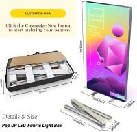 China Double Sided LED Light Box with Vibrant Dye-Sublimated Graphics and Tool-Free Assembly for Trade Shows for sale