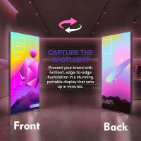 China Double Sided LED Light Box with Vibrant Dye-Sublimated Graphics and Tool-Free Assembly for Trade Shows for sale