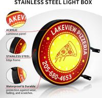 China Custom Waterproof Double Sided LED Lightbox Sign with Energy Efficient LED for Outdoor Advertising for sale