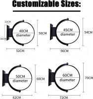 China Custom Double-Sided 360° Rotating Waterproof IP68 LED Light Box with Customizable Logo for Outdoor Advertising for sale