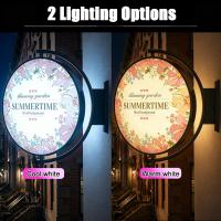 China Custom Double-Sided 360° Rotating Waterproof IP68 LED Light Box with Customizable Logo for Outdoor Advertising for sale