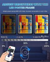 China Remote Control Dimmer Magnetic Snap Design LED Poster Frame with 6500K Lumen LEDs for Professional Illumination for sale