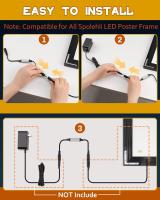 China LED Light Box Snap Frame with Remote & Dimmer Control for sale