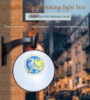 China Custom Automatic Rotating Projecting Round Light Box for sale