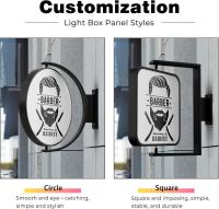 China Custom Double-Sided LED Lightbox Sign with Aluminum Alloy Frame and Motor-Controlled Rotation for sale