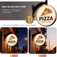 China Custom Double-Sided LED Lightbox Sign with Aluminum Alloy Frame and Motor-Controlled Rotation for sale