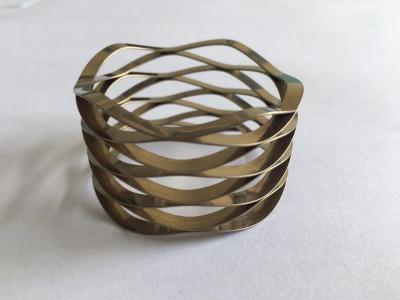 China Custom High Precision Stainless Steel Serpentine Square Wire Wave Disc Spring for sale