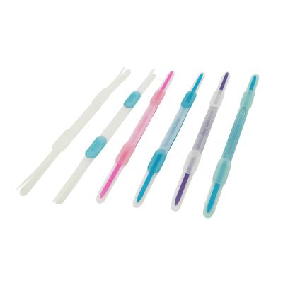 China Colored Plastic 2-Hole File Fastener 205x13mm Eco-Friendly Office Binder Clip with Custom Logo Options for sale