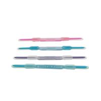 China Colored Plastic 2-Hole File Fastener 205x13mm Eco-Friendly Office Binder Clip with Custom Logo Options for sale