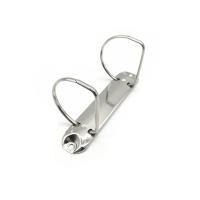 China Silver 2-Ring Binder Clip 133x26mm Metal Ring Mechanism with 80mm Center Distance for Document Organization for sale