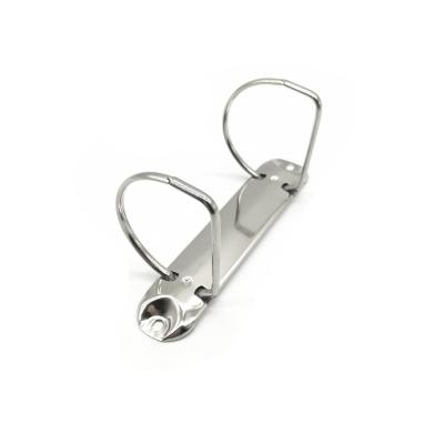 China Silver 2-Ring Binder Clip 133x26mm Metal Ring Mechanism with 80mm Center Distance for Document Organization for sale