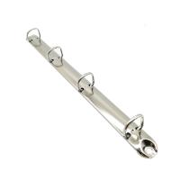 China Silver 4-Ring D-Ring Binder Mechanism 292mm Length 20mm Width Customizable Office Stationery for sale