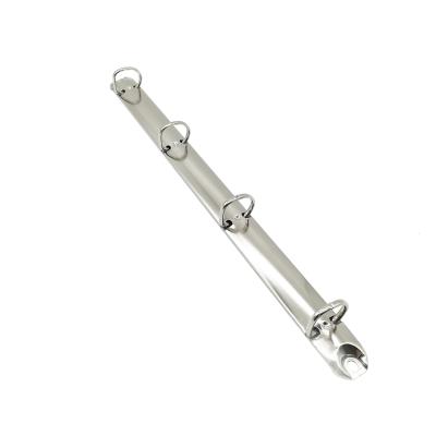 China Silver 4-Ring D-Ring Binder Mechanism 292mm Length 20mm Width Customizable Office Stationery for sale