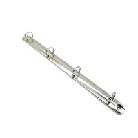China Silver 4-Ring D-Ring Binder Mechanism 292mm Length 20mm Width Customizable Office Stationery for sale