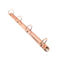 China 1.2 Inch 4-Ring O-Shape Binder Mechanism - 292mm Length, 30mm Ring Diameter, Gold Zinc-Plated Steel for sale
