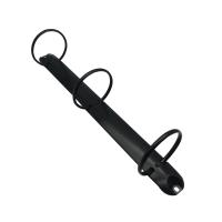 China Enhanced Type Three Ring Binder Mechanism 280mm Length 26mm Width Matte Black A4 File Clip for sale