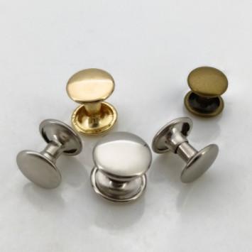 China Round Hardware Rivet Metal Fasteners 3.8-4mm Diameter with 5-16mm Length Options in Silver/Gold for sale