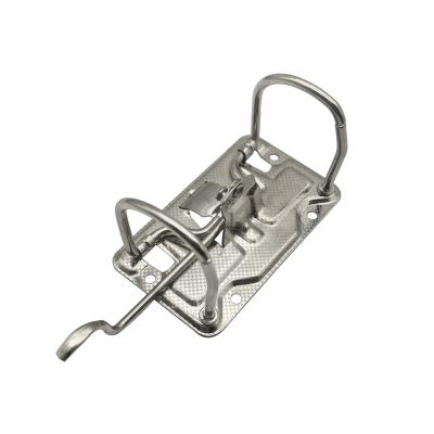 China 2 Inch Silver Lever Arch File Clip Mechanism - Nickel Plated Metal Binder with 120mm Compressor Bar for sale