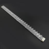 China Transparent Plastic Ring Binder 20 Rings 26 Holes 205x13mm Lightweight Office Stationery Clip for sale