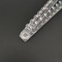 China Transparent Plastic Ring Binder 20 Rings 26 Holes 205x13mm Lightweight Office Stationery Clip for sale