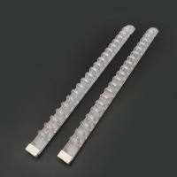 China 20-Ring Transparent Plastic Binder Clip 210x13mm with Custom Logo Options for Office and School Use for sale