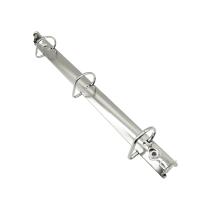 China Metal Slant D-Shape 3-Ring Binder Clip 25mm Diameter 285mm Length for A4 Files and Folders for sale
