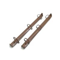 China Metal Slant D-Shape 3-Ring Binder Clip 25mm Diameter 285mm Length for A4 Files and Folders for sale
