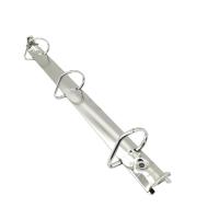 China Metal Slant D-Shape 3-Ring Binder Clip 25mm Diameter 285mm Length for A4 Files and Folders for sale