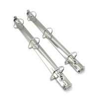 China Metal Slant D-Shape 3-Ring Binder Clip 25mm Diameter 285mm Length for A4 Files and Folders for sale