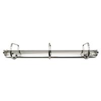 China Metal Slant D-Shape 3-Ring Binder Clip 280mm Length 50mm Ring Diameter for A4 Folders and Stationery for sale