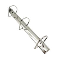 China Metal Slant D-Shape 3-Ring Binder Clip 280mm Length 50mm Ring Diameter for A4 Folders and Stationery for sale