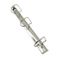 China Metal Slant D-Shape 3-Ring Binder Clip 280mm Length 50mm Ring Diameter for A4 Folders and Stationery for sale