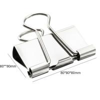 China 3-Ring Metal Binder Clips 80×80×80mm Ring Distance with 270mm Rivet Hole - Rust-Resistant Document Organizer for sale