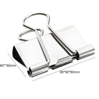 China 3-Ring Metal Binder Clips 80×80×80mm Ring Distance with 270mm Rivet Hole - Rust-Resistant Document Organizer for sale