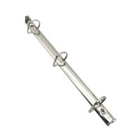 China D-Shaped Metal Ring Binder Clip Nickel Plated 3 Ring 25mm Inside Diameter for Notebooks Photo Albums Office Supplies for sale