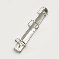 China Large Capacity Slant D Shape Ring Binder Clip Silver A4 Metal 3 Ring Mechanism 2 Inch 50mm for sale