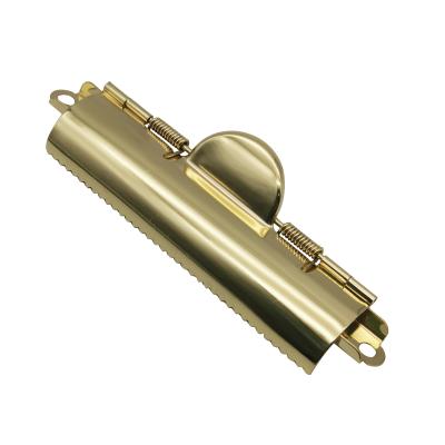 China Golden High-End Wallet 70mm Clamping Folder Serrated Metal File Clip TC-110G for sale