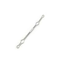 China Stainless Steel Linear Paper Press 150mm Metal Ring Clip Fastener for Office Binding for sale