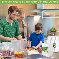 China Commercial Grade Bpa Free Double Sides Embossed Textured Vacuum Seal Bags Compatible With Food Saver for sale