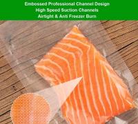 China Hawking 6x8 Embossed Textured Vacuum Sealer Bags Rolls Compatible With Food Saver for sale