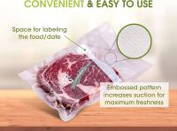 China Embossed Textured Bags Of Vacuum Sealer Freezer Compatible With Any Types Vacuum Sealer for sale