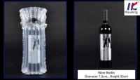 China Custom Transparent Q Shaped Inflatable Air Packaging Bag Protect Wine for sale