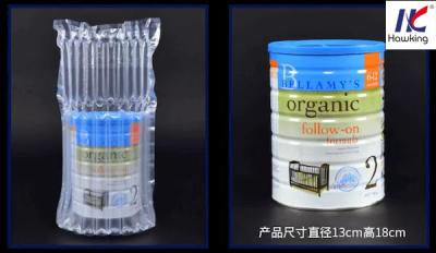 China Customized Q Shaped Air Column Bags To Protect Milk Powder for sale