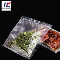 China 3 Side Seal Transparent Vacuum Bag Food Storage Customized Size for sale